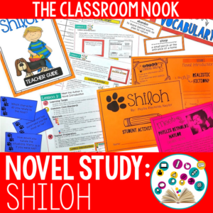 novel study guide: shiloh by phyllis reynolds naylor (lesson plans and student activities)