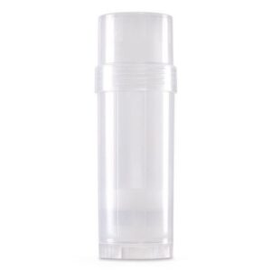 6 ct. deodorant twist-up empty containers (natural) - for lotion bar, heel balm etc. (2 oz.) - empty deodorant tubes (clear)