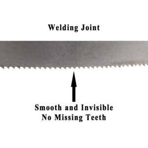 Imachinist S64121224 Bi-Metal Band Saw Blades 64-1/2" X 1/2" X 24tpi for Cutting Soft Ferrous Metal