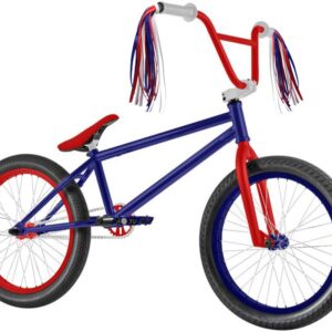 catin Patriotic Bike Streamers Red White Blue Bike Tassels Ribbon 4th of July Bike Decorations for Bicycle Scooter Tricycle Handlebar, 1 Pair