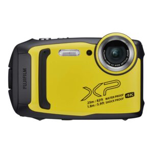 fujifilm finepix xp140 waterproof digital camera w/16gb sd card - yellow