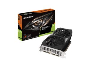 gigabyte geforce gtx 1660 ti oc 6g 192-bit gddr6 displayport 1.4 hdmi 2.0b with windforce 2x cooling system graphic cards- gv-n166toc-6gd