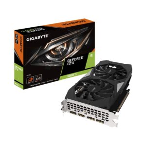 GIGABYTE GeForce GTX 1660 Ti OC 6G 192-bit GDDR6 DisplayPort 1.4 HDMI 2.0B with Windforce 2X Cooling System Graphic Cards- Gv-N166TOC-6GD