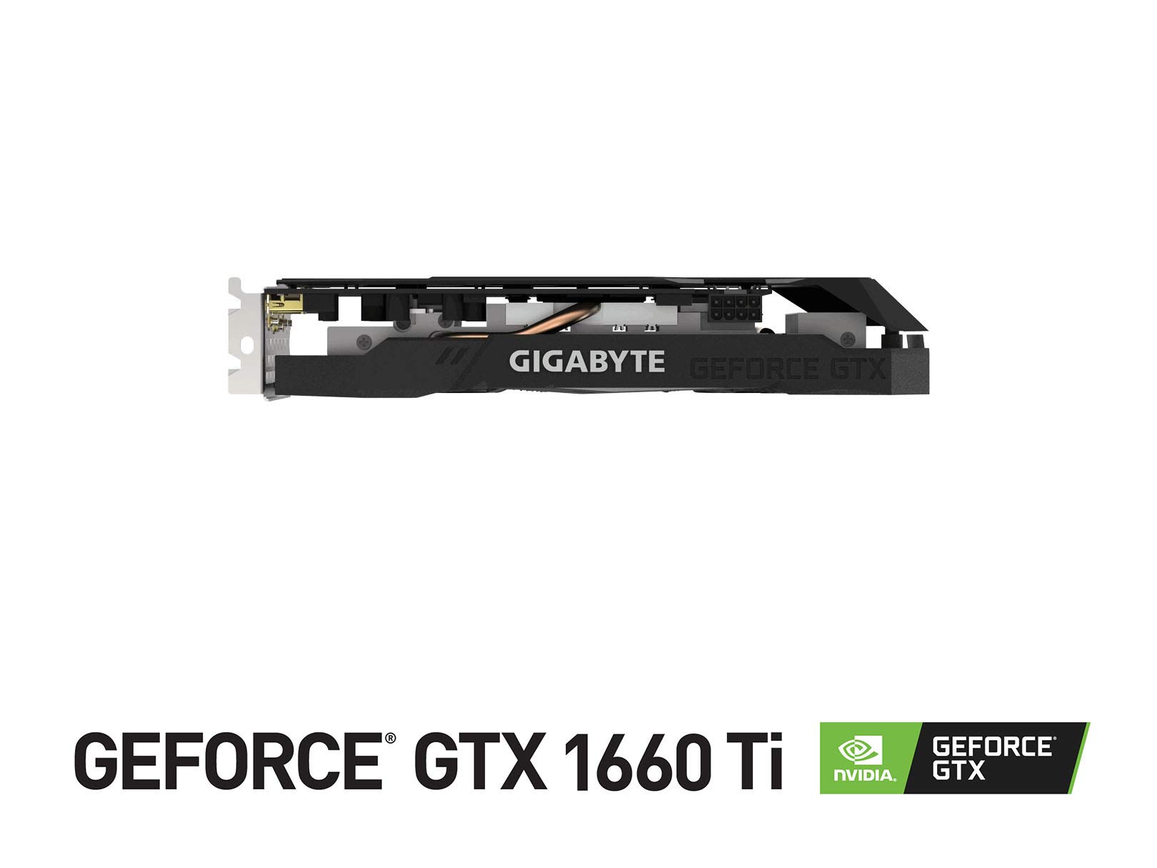 GIGABYTE GeForce GTX 1660 Ti OC 6G 192-bit GDDR6 DisplayPort 1.4 HDMI 2.0B with Windforce 2X Cooling System Graphic Cards- Gv-N166TOC-6GD