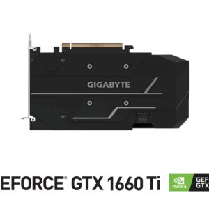 GIGABYTE GeForce GTX 1660 Ti OC 6G 192-bit GDDR6 DisplayPort 1.4 HDMI 2.0B with Windforce 2X Cooling System Graphic Cards- Gv-N166TOC-6GD