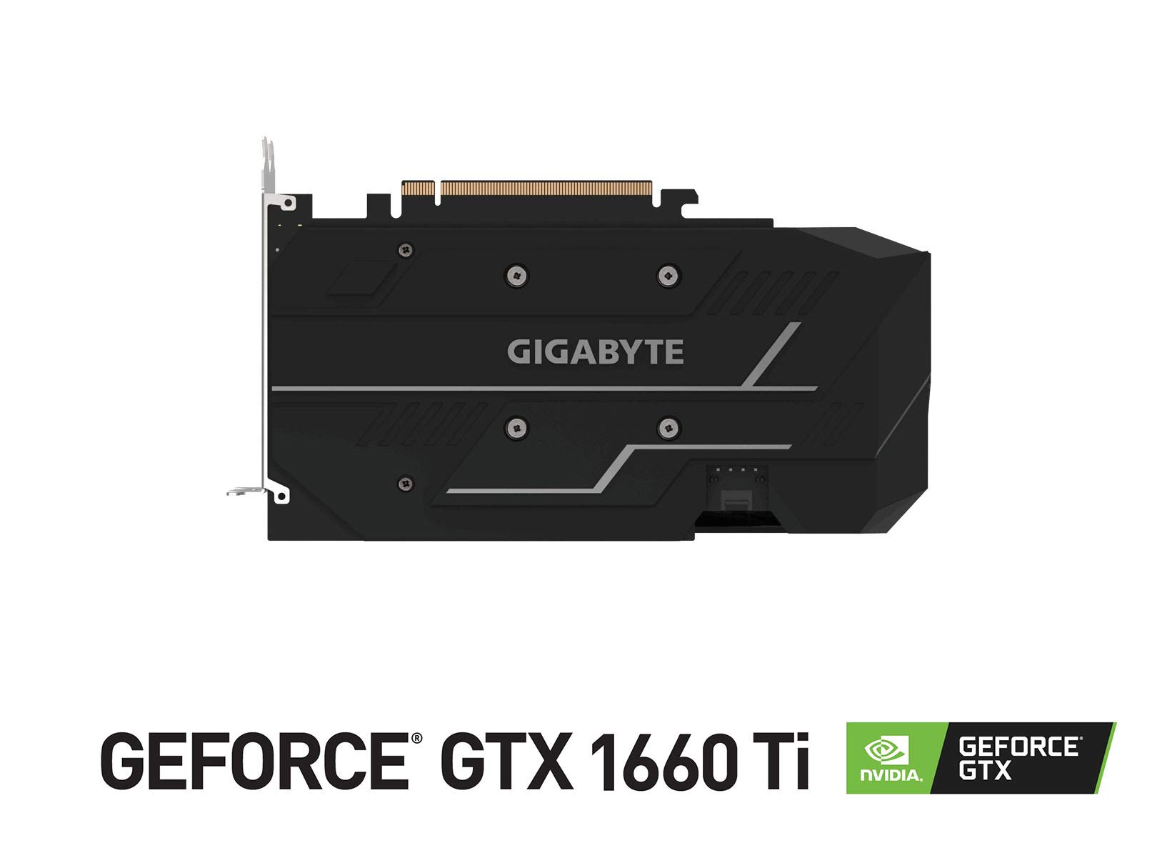 GIGABYTE GeForce GTX 1660 Ti OC 6G 192-bit GDDR6 DisplayPort 1.4 HDMI 2.0B with Windforce 2X Cooling System Graphic Cards- Gv-N166TOC-6GD