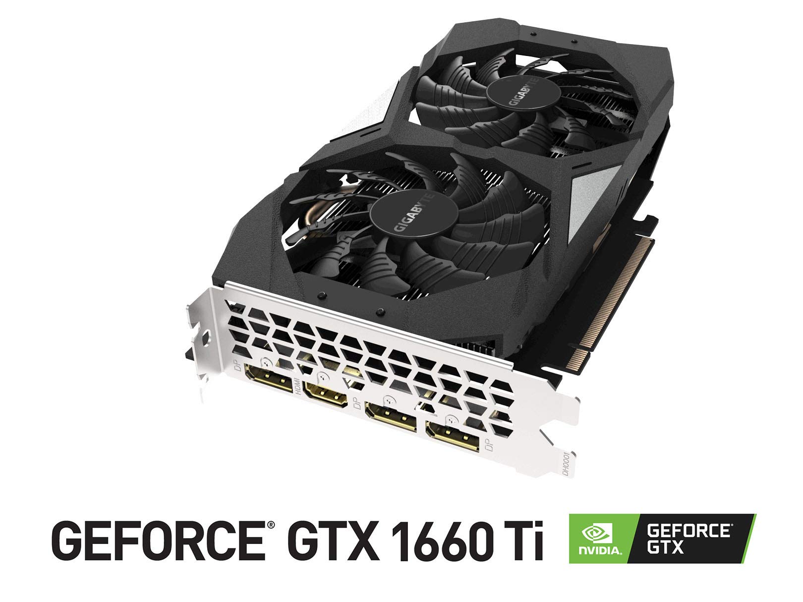 GIGABYTE GeForce GTX 1660 Ti OC 6G 192-bit GDDR6 DisplayPort 1.4 HDMI 2.0B with Windforce 2X Cooling System Graphic Cards- Gv-N166TOC-6GD