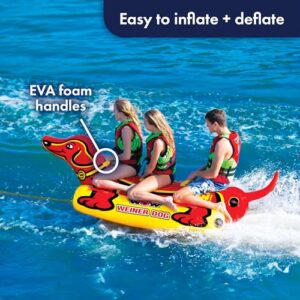 WOW Sports Weiner Dog Towable Tube for Boating - 1 to 3 Person Towable - Durable Tubes for Boating