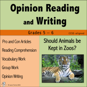 opinion reading and writing: should animals be kept in zoos?