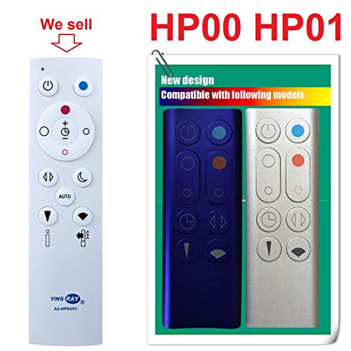 (A2-HP00/01) Replacement Remote Control for Dyson Pure Hot+Cool HP00 HP01 (Air Purifier Heater and Fan)