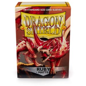 arcane tinmen sleeves: dragon shield matte ruby (100)