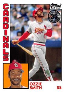 2019 topps 1984 topps baseball #t84-73 ozzie smith st. louis cardinals official mlb trading card by topps