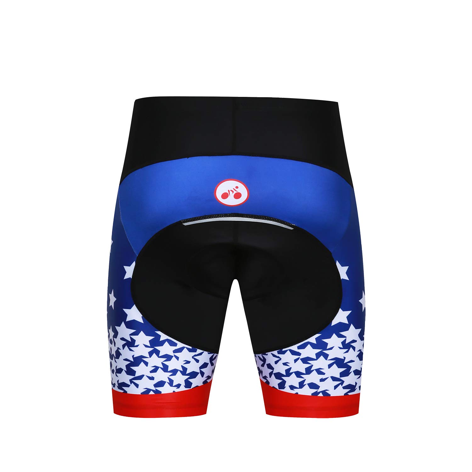 Men's Cycling Shorts MTB Bicycle Riding Half Pants 4D Gel Padded Biking Clothes Cycle Bike Wear Tights USA Red Blue Size XL