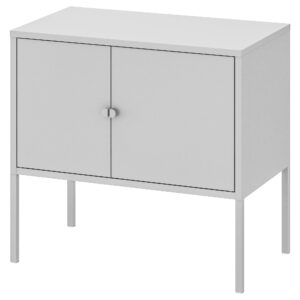 ikea lixhult cabinet, metal, gray