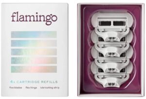 flamingo women's razor blade refill - 4 pack