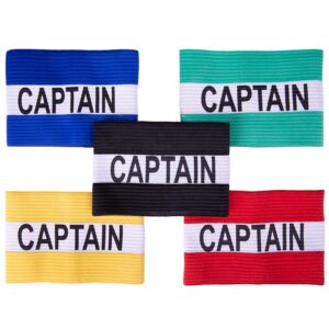 Crown Sporting Goods Captain Armband | Adult Team Sports Athletic Accessory | One-Size Elastic Player Band for College, Intramural, Recreational, Indoor & Outdoor, Soccer & Basketball (Black)