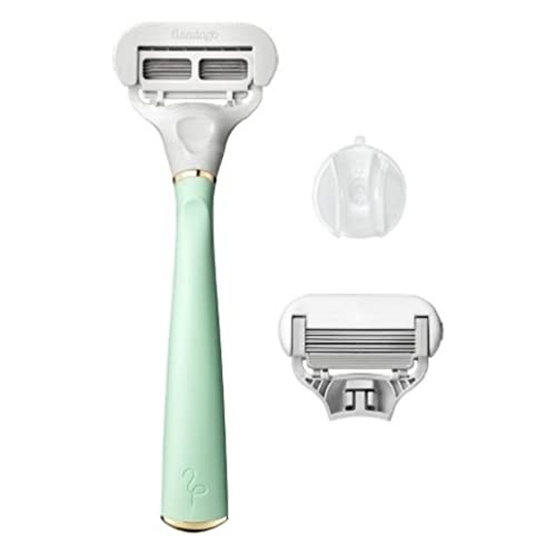 Flamingo Women's Razor Set (Mint & Gold)