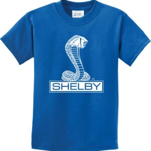 Ford Shelby Cobra Youth Kids Shirt, Royal Small