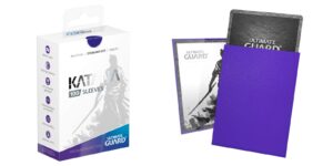 ultimate guard matte blue katana sleeves standard size standard size 100 ct card sleeves individual pack