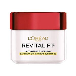 l'oréal paris revitalift anti-wrinkle and firming face moisturizer with spf 25, pro retinol 2.55 oz