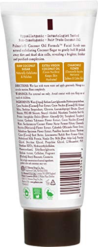 Palmer's Coconut Oil Formula Coconut Sugar Facial Scrub, 3.17 Ounce (Pack of 3)