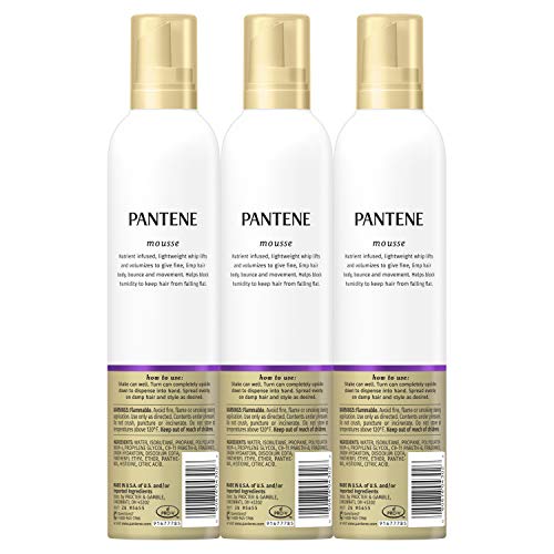 Pantene Mousse 6.6 Ounce, Pack of 3