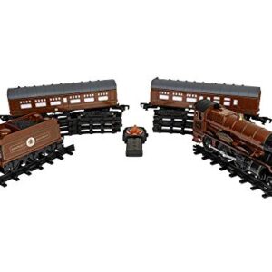 Lionel Battery-Operated Hogwarts Express Toy Train Set with Locomotive, Train Cars, Track & Remote with Authentic Train Sounds, & Lights for Kids 4+