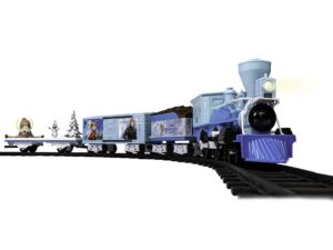 lionel disney's frozen ready-to-play set, battery-powered model train set with remote