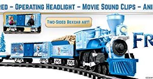 Lionel Disney's Frozen Ready-to-Play Set, Battery-Powered Model Train Set with Remote