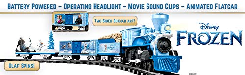 Lionel Disney's Frozen Ready-to-Play Set, Battery-Powered Model Train Set with Remote