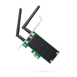 tp-link ac1200 pcie wifi card(archer t4e)- 2.4g/5g dual band wireless pci express adapter, low profile, long range beamforming, heat sink technology, supports windows 11/10/8.1/8/7/xp