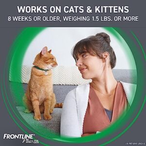 FRONTLINE Plus Flea and Tick Treatment for Cats Over 1.5 lbs., 8 Treatments