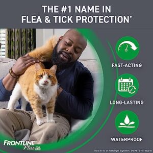 FRONTLINE Plus Flea and Tick Treatment for Cats Over 1.5 lbs., 8 Treatments