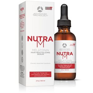 advanced trichology nutram hair growth serum, dermatologist tested, approved by american hair loss association for thinning hair men & women, backed by 20 years of hair regrowth clinic experience