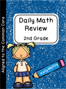 daily math review - second grade - spiral math review