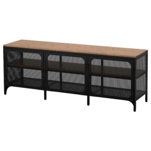 ikea fjällbo tv unit, black