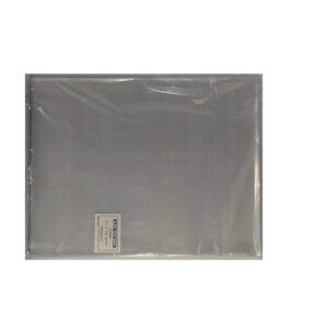 100-12 x 15" poly clear plastic t-shirt/apparel bags 1 mil 2" back flap lock (5 pack)