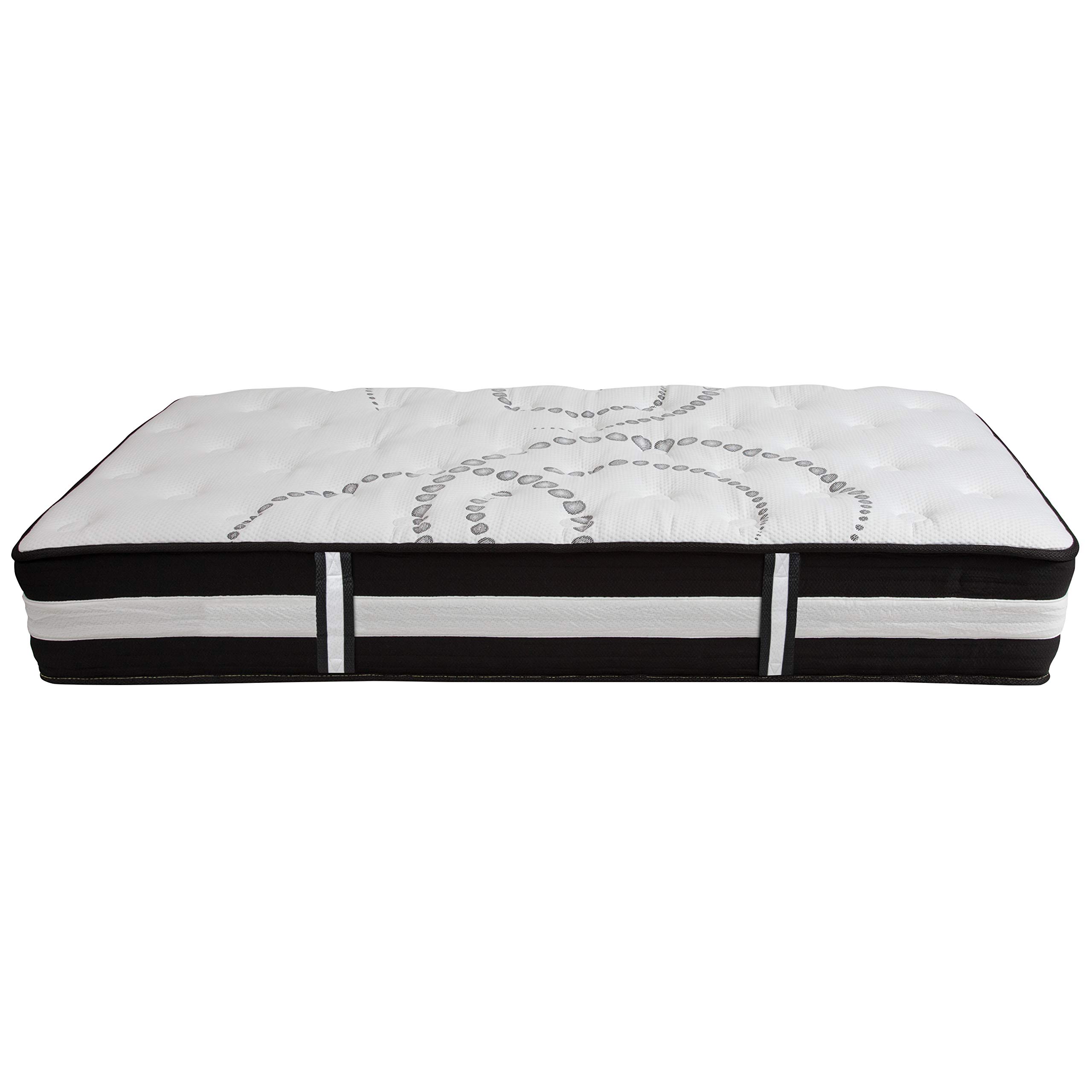 EMMA + OLIVER Astor 12 Inch CertiPUR-US Certified Hybrid Pocket Spring Mattress, Twin Mattress in a Box