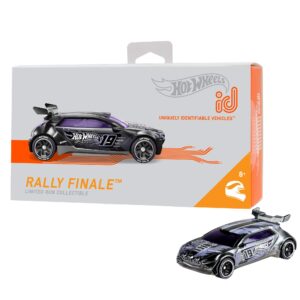 hot wheels id vehicle rally finale with embedded nfc chip, uniquely identifiable, 1:64 scale, for kids ages 8 years and older