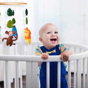 Jungle Animals Crib Mobile and Nursery Decor Set