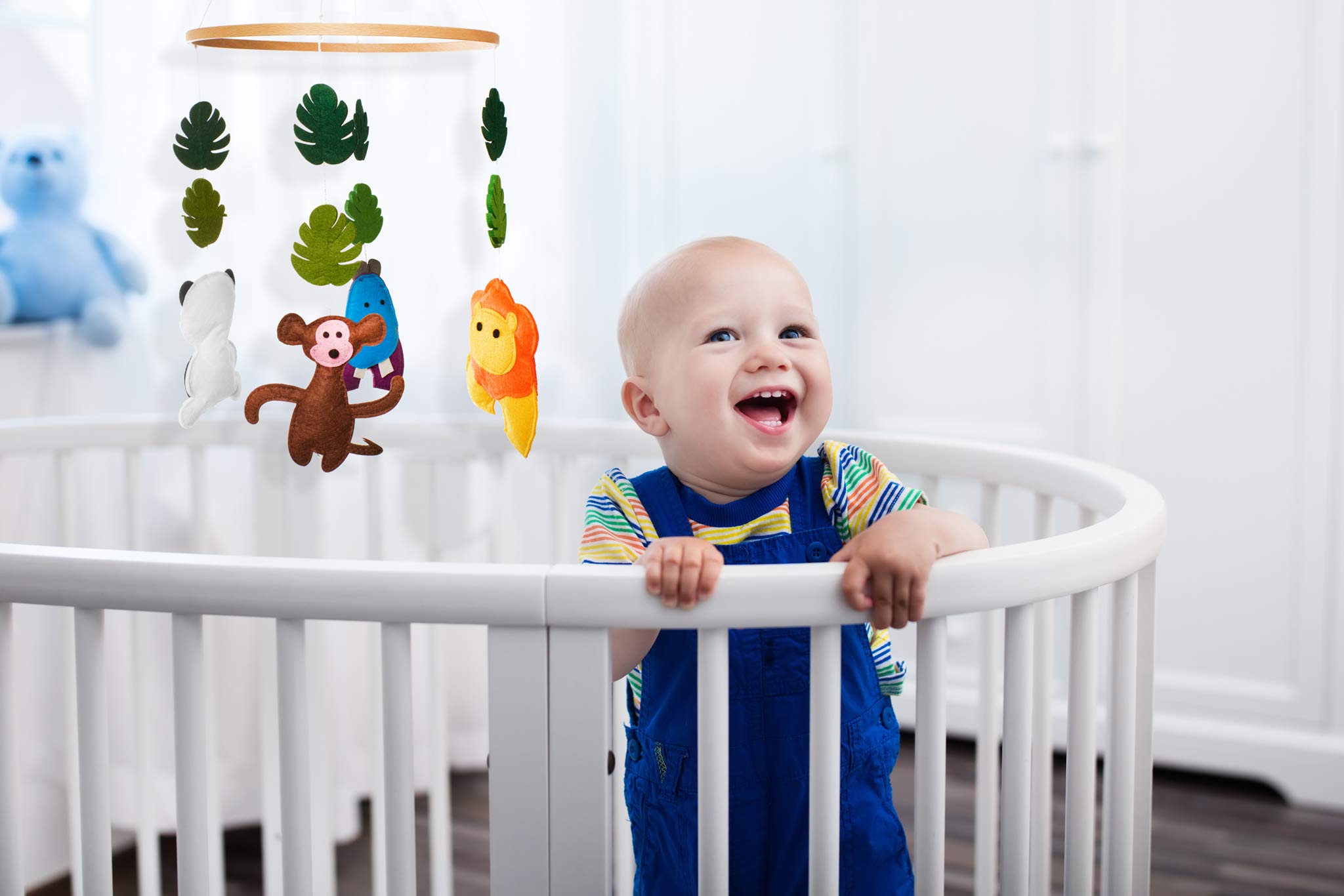 Jungle Animals Crib Mobile and Nursery Decor Set