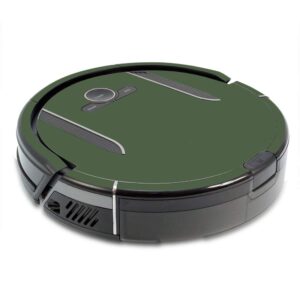 mightyskins skin compatible with shark ion robot r85 vacuum minimum coverage - solid olive | protective, durable, and unique vinyl wrap cover | easy to apply, remove | made in the usa