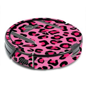 mightyskins skin compatible with shark ion robot r85 vacuum - pink leopard | protective, durable, and unique vinyl decal wrap cover | easy to apply, remove, and change styles | made in the usa