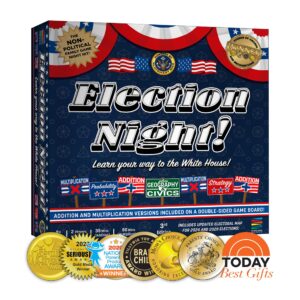 election night! a super fun way to learn essential math, geography and civics while strategizing your way to the white house. updated electoral college game board for 2024!