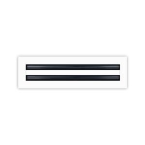 buildmart - 14x4 modern ac vent cover - decorative white air vent - standard linear slot diffuser - register grille for ceiling, walls & floors - texas buildmart