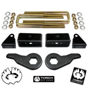 torch 3" front 2" rear lift leveling kit for 2001-2010 chevy gmc sierra silverado 2500hd 2500 3500