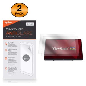 BoxWave Screen Protector Compatible With Viewsonic TD2230 (22") - ClearTouch Anti-Glare (2-Pack), Anti-Fingerprint Matte Film Skin for Viewsonic TD2230 (22")