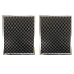 replacement carbon pre/post filter- 13 x 15-1/4 x 7/16 - compatible with emerson/white-rodgers/electro-air models sst1400, 14c26s-010, 14c27s-010, acm1400 - (2-pack)