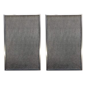 replacement aluminum pre/post filter- 13 x 16 x 1/4 - compatible with emerson/white-rodgers/electro-air models electro-air sst sst1400, sst14, 14c26s-, 14c27s- - (2-pack)