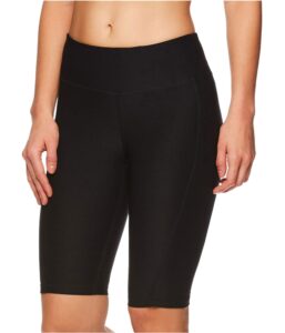 reebok womens quick training athletic compression shorts, black, x-small